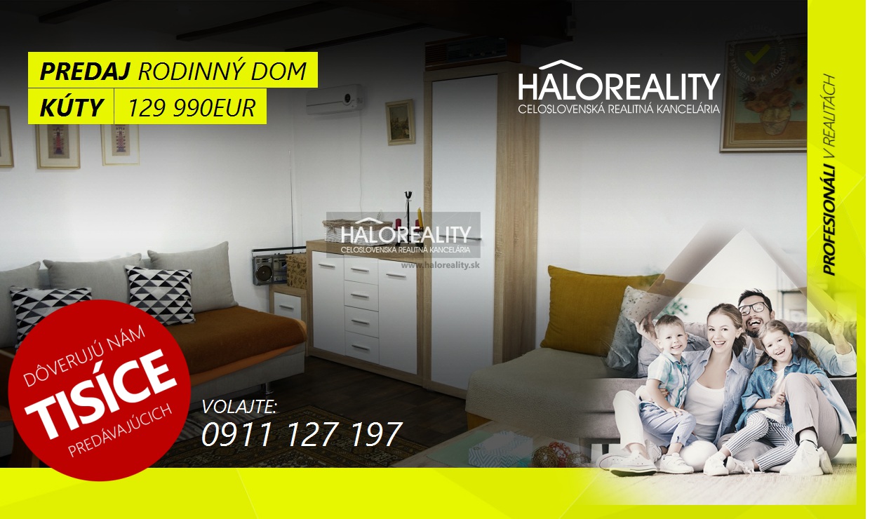 Predaj, dva pekné rodinné domy Kúty - EXKLUZÍVNE HALO REALITY